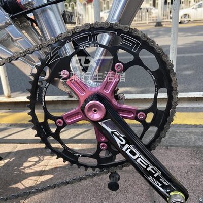 瑞宜达ridea 牙盘盘钉 山地/小车/公路车 折叠单盘 双盘超轻 盘订