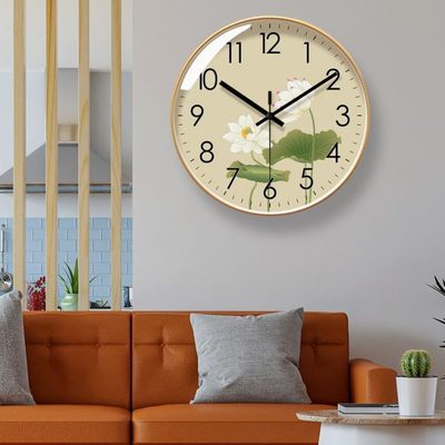 易普拉6711挂钟客厅钟表国风雅韵时钟挂表中式创意轻奢静音石英