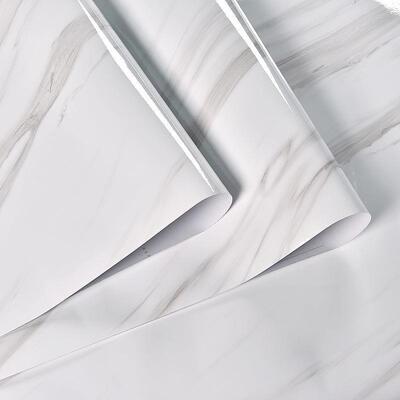 大4138墙纸贴厨房防油理石纹贴纸加厚墙贴桌橱柜自灶台用面防水自