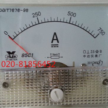直流电流表85C1-750A 75MV 85C1-A GB/T7676-98 安装式电表