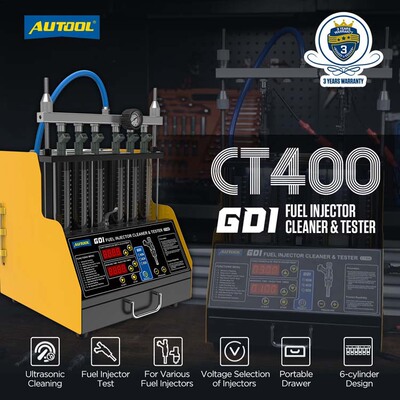 Autool CT400 GDI Fuel Injector Nozzle Cleaner Tester Tool
