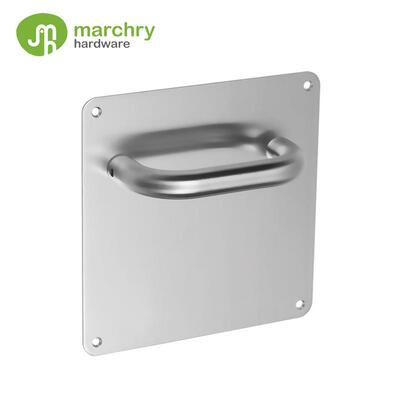 34不钢MH-0201c四锈方板门把手防火门锁执0手推手板门锁拉手生产