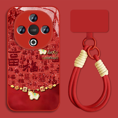 适用福字小马vivoy300pro手机壳女可爱新款新年Y300PRO+本命年y300i高级感vivi保护套全包防摔viv0挂绳外壳