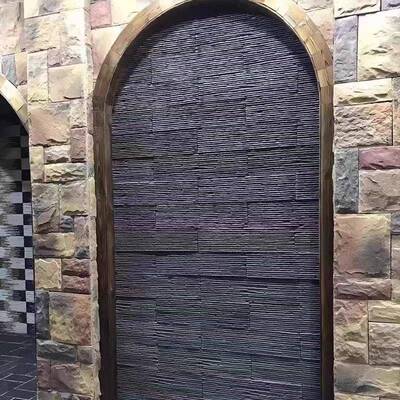 青石板流水石文化石花园庭院然外砖墙62080水池水幕墙自背景墙园