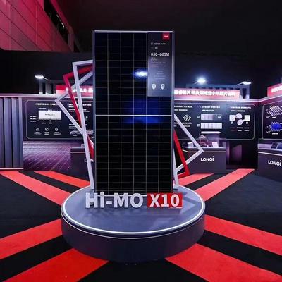 新款隆基黑猫10光伏板645w650w单面双面光伏电站太阳能板BC组件