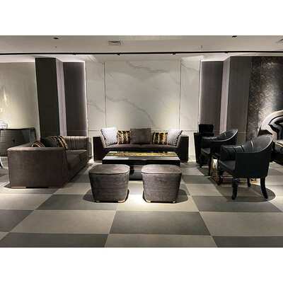 宾利BENTLEY意大利后现代轻奢布艺沙发1124组合别墅客厅意式沙发