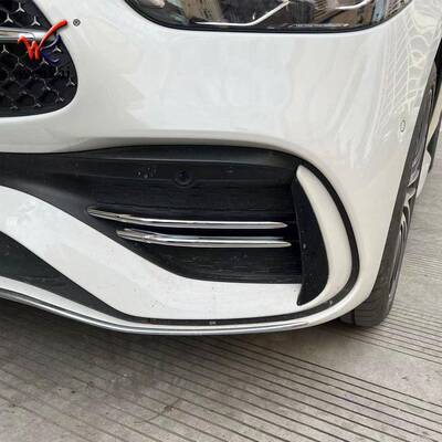适用于22款新奔驰C200L/260L前雾灯框饰条W206雾灯亮条外饰改装