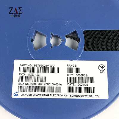贴片稳压管 BZT52C24V 丝印WO SOD-123 24V二极管 现货库存