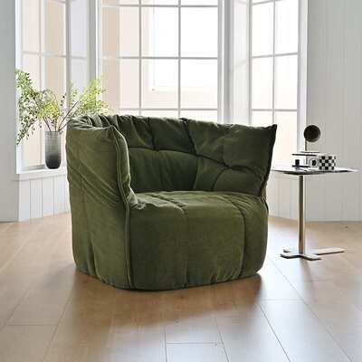 单椅沙发布里甘丁单人沙发奶油风设计师创意布艺沙发椅懒人休闲椅