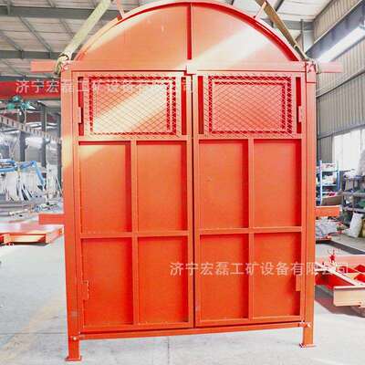 井下防火栅栏通风两用门巷道变电所MFHSL1.6×1.8弧顶平顶栅栏门