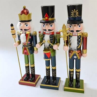 新款木偶3CM光胡漆桃夹子家居装饰圣8诞礼407珠物