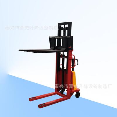 电瓶叉车半电动堆高车电动升高机电动升降装卸车CDS1T2T铲车