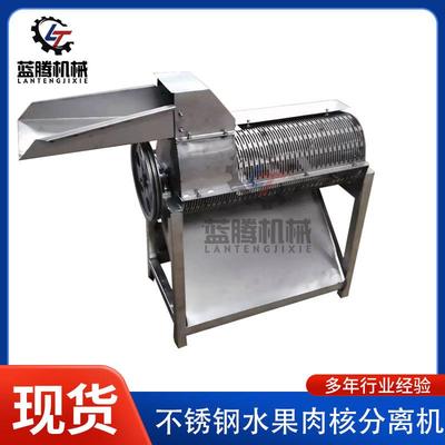 东北新鲜山杏去核机李子葡萄果肉分离机多功能水果肉核分离设备