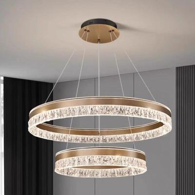 2024年新款轻奢客厅高lof级t公寓现简约灯餐74327厅大气铝材主代