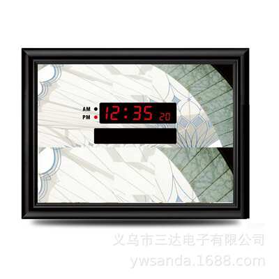 FAJ-L4030B升级款点阵显示LED数码管时间提醒电子万年历多功能