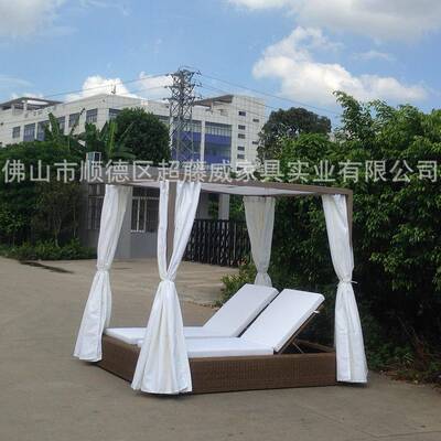 户滩躺床休沙双人躺CF1585H椅花园别墅庭院海边靠背可调节沙外滩