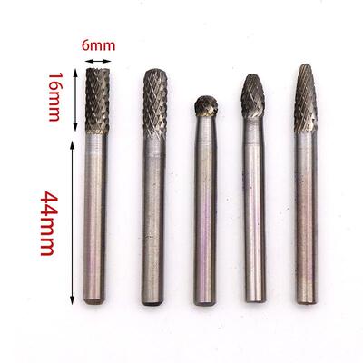 件6x6电磨配钨金钢打磨柄头钨钢6x6钨钢硬质合旋转锉6mm双纹铣刀