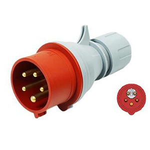 宁波正邦ZNPON32A380V3P+N+EIP44带换相器工业插头P34542-D