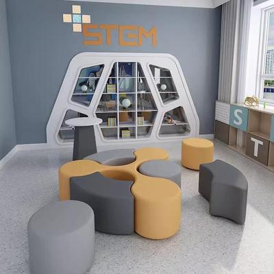 走廊大厅会客接待室办公休息区异形创意组合沙发休闲洽谈凳子