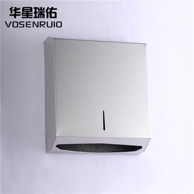 华星瑞佑直销酒店拉丝方形挂壁纸巾盒带锁纸巾盒抽取式式纸巾盒