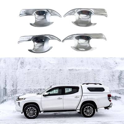 第六代2020TritonL200汽车改装门碗盖ABS镀铬外饰件门碗贴