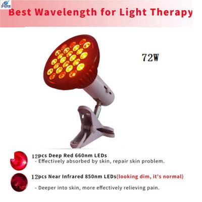 新款LED理疗加热灯48W72W红外灯850660近红外光灯美容补光灯
