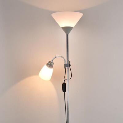 床双头LED护眼落地灯客厅卧室立式台灯子母工作81912地灯可灯调头