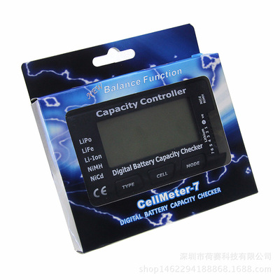 cellmeter7电压电量容量显示器1-7S航模锂电池测试仪表带平衡功能