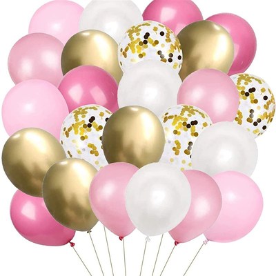 ValentinesDay跨境热粉色气球乳胶气球链套装派对场景装饰用品