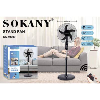 出口SOKANY19009风扇家用站立式电风扇可摇头定时落地扇STANDFAN