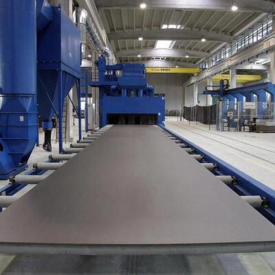 辊道式抛丸机通过式清理机自动抛丸机制造商铸造件表面抛丸除锈