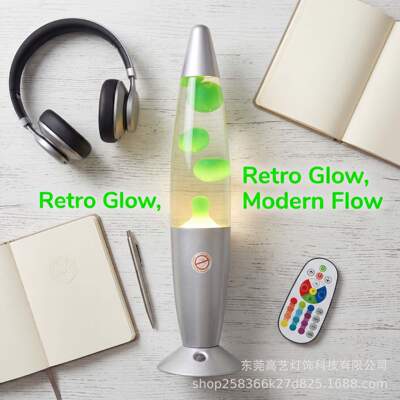 欧美亚马逊热销带LED熔岩灯遥控16色熔蜡灯LED遥控lavalamp灯