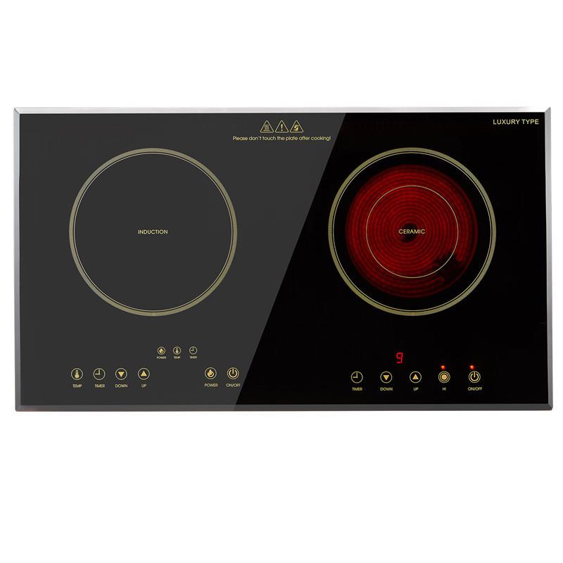 双灶双头电陶炉大功率商用出口型电磁炉嵌入式台式