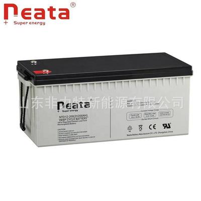 NEATA能特蓄电池NT12-200船舶光伏12V200AH太阳能机房基站电站