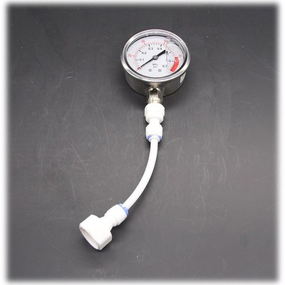 带油压力表0.7MAP7KG测量自来水净水器水压表充油防震无泄压测试