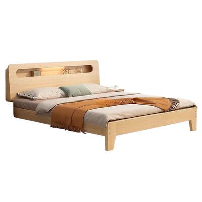 床实木拼家卧室双人床接用床ZBN单人床米床架出租1房