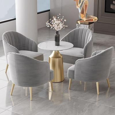 轻奢酒店大厅大堂休闲售楼处洽谈沙发桌椅组合简约现代客洽谈桌椅