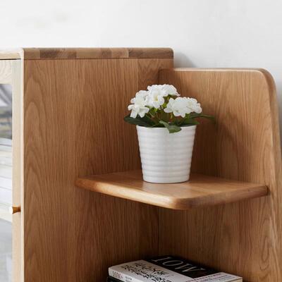 现代简约实木单拐书角书桌架组合小户型可伸OE0530-5缩家书房人用