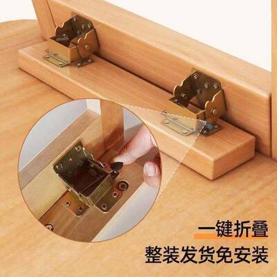 可折叠茶几户小型客家用茶几桌两MCG用卧厅室小矮桌实木简约餐小