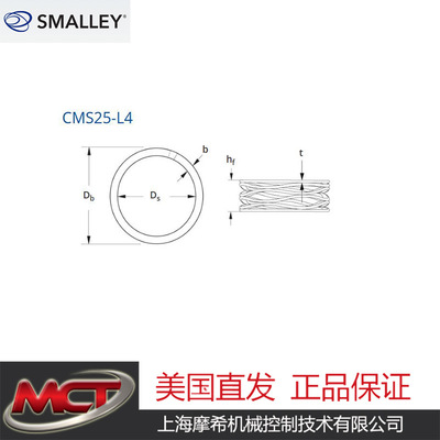 SMALLEY CMS25-L4 弹簧波形弹簧压缩弹簧