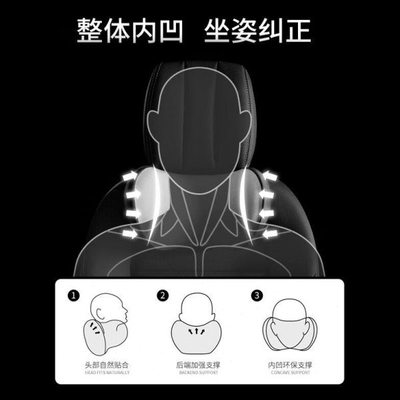 OGE默尔系列汽车头枕腰靠车用头枕护颈枕护腰垫靠背靠枕靠垫腰托