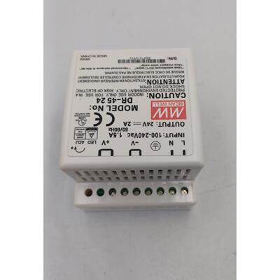 DR-4524明纬导轨开关电源45W工业用输出DC24VDC15VDC12VDC5v