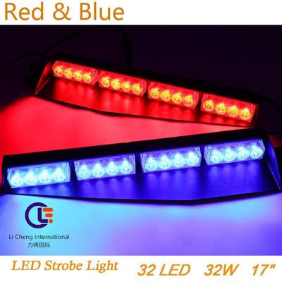 直销32LED吸盘爆闪灯32LED铝合金汽车挡阳板警示灯价格面谈
