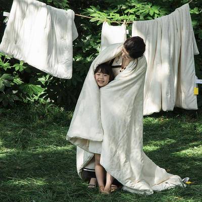 A类李官齐51%大豆被丨花间里全棉提花有机被夏被春秋被冬被子母被