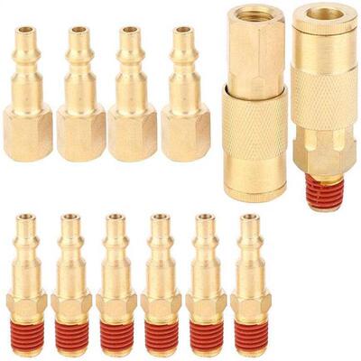 亚马逊，eaby热销1/4NPT铜美式快速接头12件套