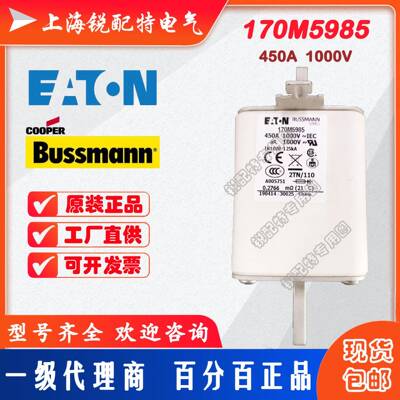 170M5985快速熔断器1000V450A巴斯曼BUSSMANN快速熔断器