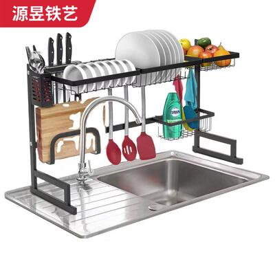 子厨房置架沥水碗碟架放盘碗碟物可动厨房收纳置物054010架移量大