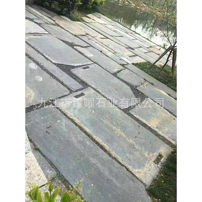 老旧石板879铺路石老旧石条天然板岩仿古做台踏板步石青石阶地铺