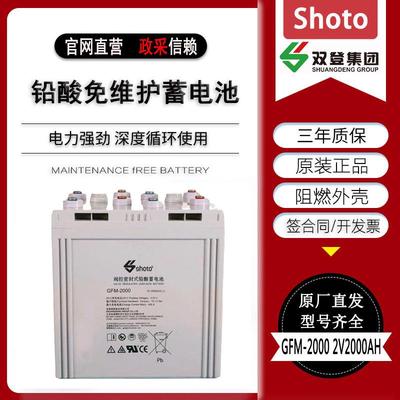 双登蓄电池GFM-2000 铅酸蓄电池2V2000AH 直流屏太阳能基站设备用