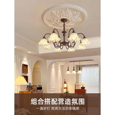 灯将铃兰花灯」法式灯复吊古客厅美式中古餐厅「卧室灯87220设计